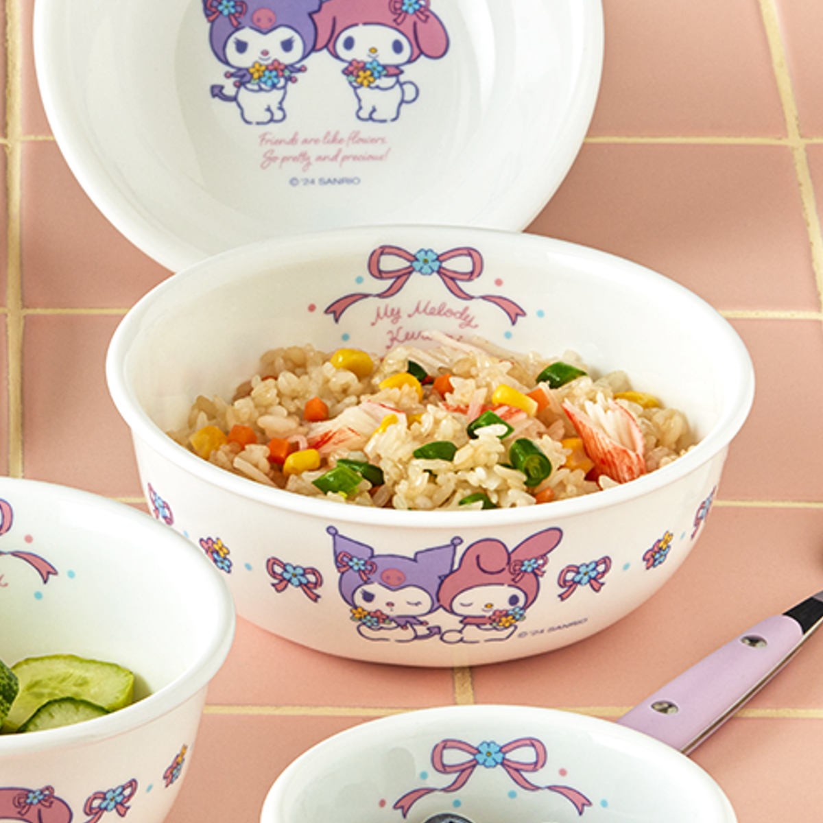 dショッピング |ボウル 14.5cm CORELLE コレールマイメロディ＆クロミ （ 強化ガラス 電子レンジ対応 食洗機対応 オーブン対応 皿 お皿 器 軽い 割れにくい おしゃれ ...