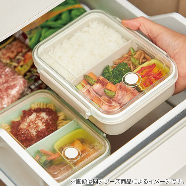 dショッピング |お弁当箱 1段 550ml 冷凍作り置き弁当 M チップ＆デール （ チップ デール ランチボックス 保存容器 弁当箱 レンジ対応 食洗機対応 一段 弁当 作り置き 仕切り ...