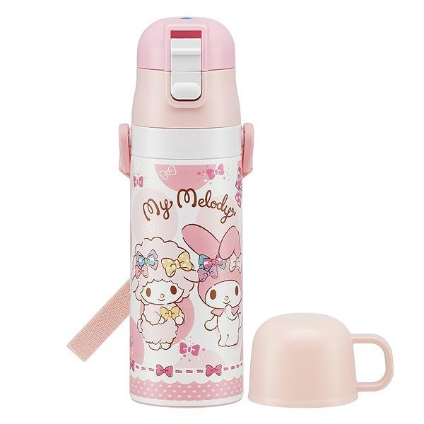 dショッピング |水筒 ステンレス 直飲み コップ 2way マイメロディ 430ml 子供 軽量 （ 保温 保冷 幼稚園 保育園 ステンレスボトル 子供用水筒 キャラクター 超軽量 2WAY ...